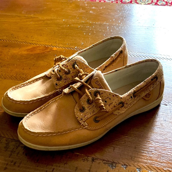 Sperry | Shoes | Sperry Leather And Fabric Topspider Shoes Tan Size 9 ...